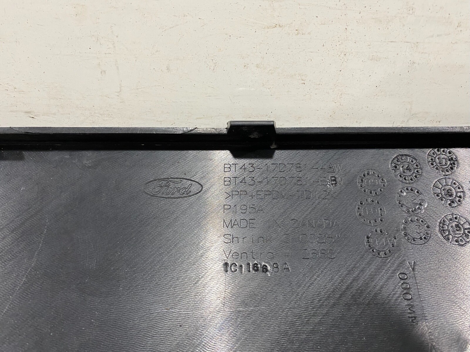 2011-2014 Ford Edge Rear Lower Bumper Valance Cover | BT43-17D781 ...