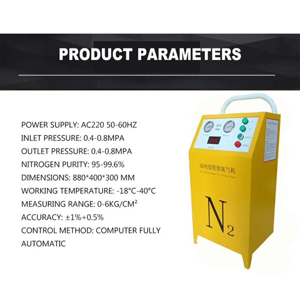 220V Automobile Tire Nitrogen Generator Portable Inflator Nitrogen ...
