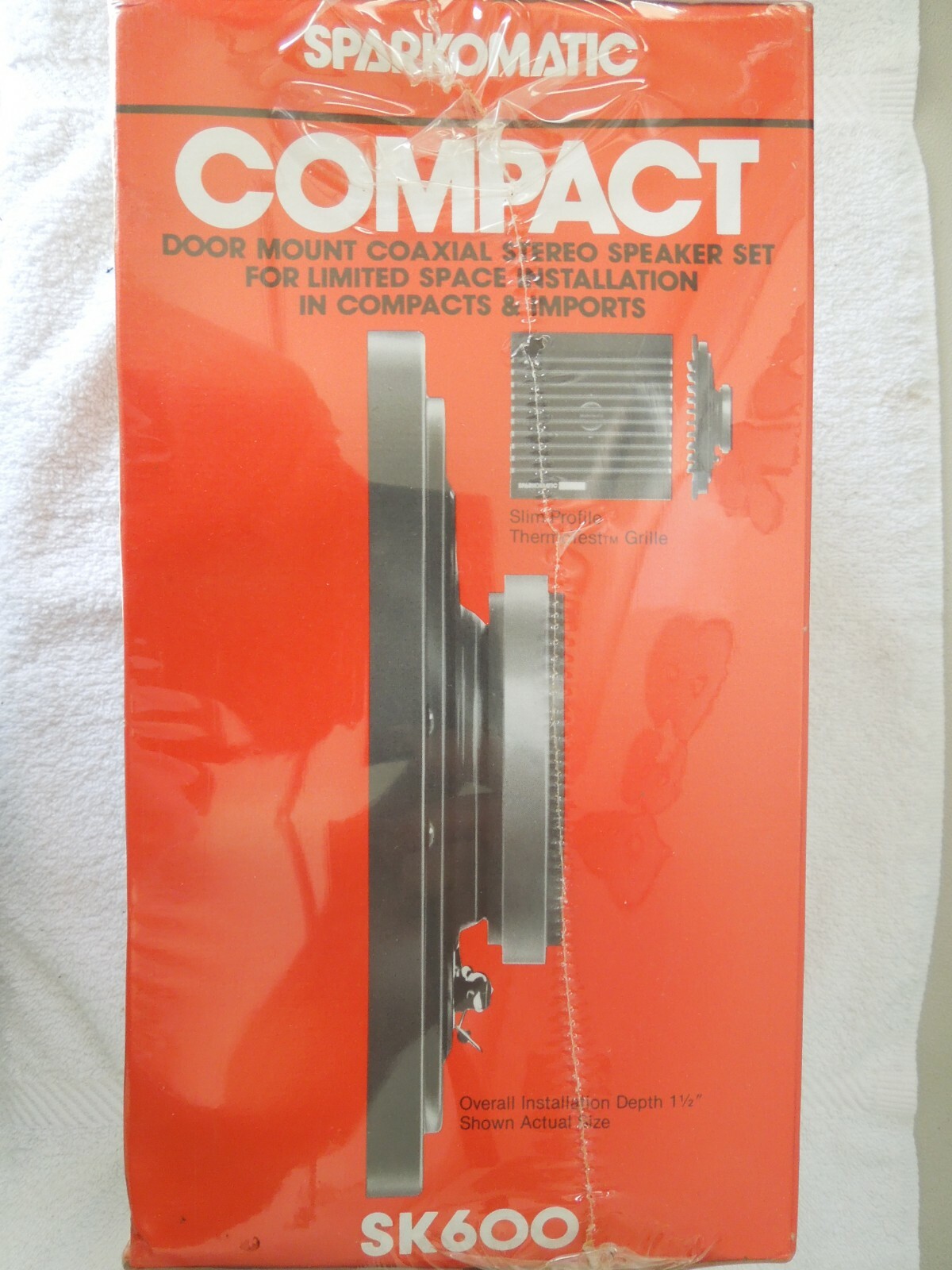 Sparkomatic Compact Coaxial Door Mount Speaker Set SK600 Vintage 1982 ...