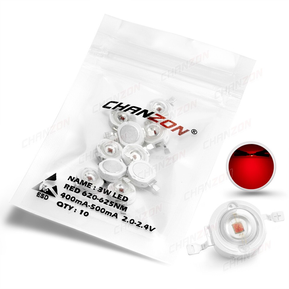 3W High Power Smd Led Chip 3 Watt Royal Blue Infrared Rgb Light ...