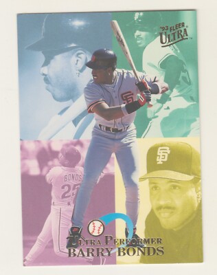 1993 Fleer Ultra ULTRA PERFORMERS #1 BARRY BONDS Pirates San Francisco ...