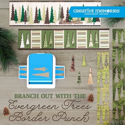 Creative Memories Evergreen Trees Border Punch | eBay