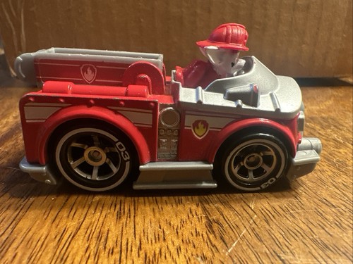 Paw Patrol Marshall Diecast Car 1:55 Scale - Marshall Driving Rescue ...