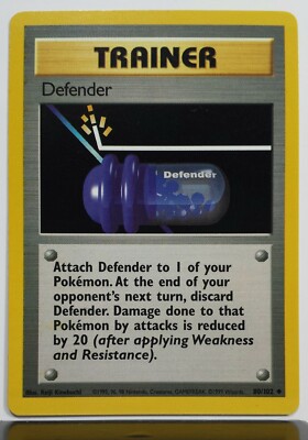 Defender 80/102 - NM / M - Base Set Pokemon Card - $2 Combined Shipping ...