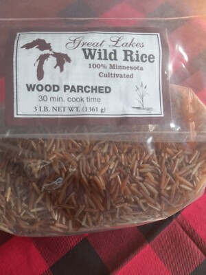 Minnesota Wild Rice 3 lb Wood Parched Cultivated 30 min cook time | eBay