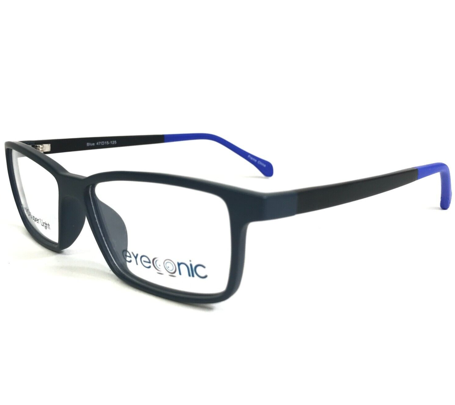 Eyeconic Eyeglasses Frames Kids YOUTH Blue Black Rectangular 47-15-125 ...