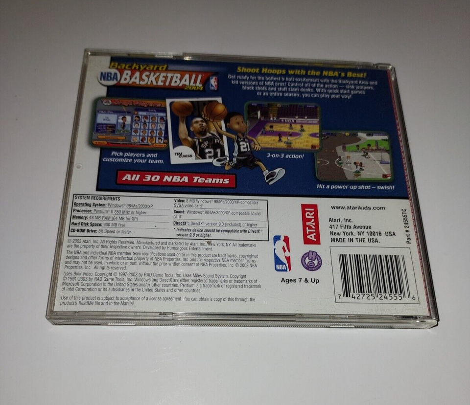 Backyard Basketball PC CD-ROM 2003 NBA Atari | eBay
