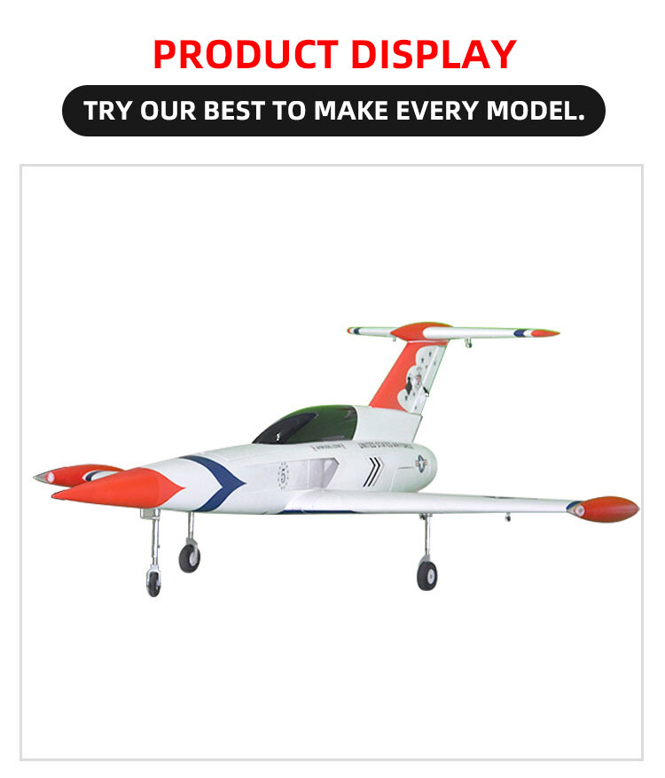 EPO 70mm EDF Jet Plane Wingspan 995mm Remote Control Fix Wing Airplane ...