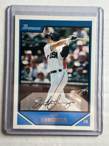 2007 Bowman Evan Longoria Rookie Team USA Rays Giants RC Card | eBay