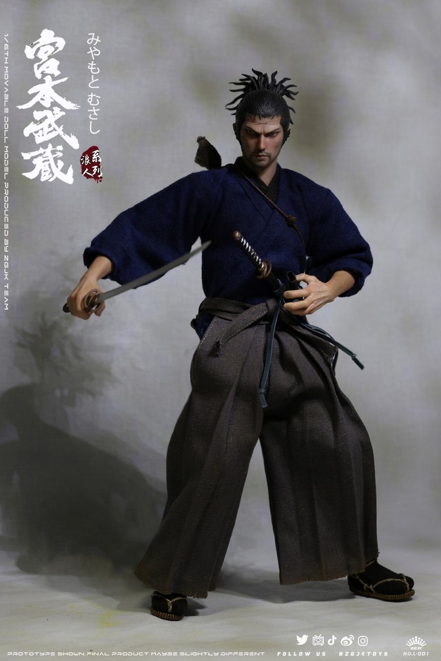 Samurai Miyamoto Musashi Set Vagabond ZGJKTOYS 1/6 Scale Action Figure ...
