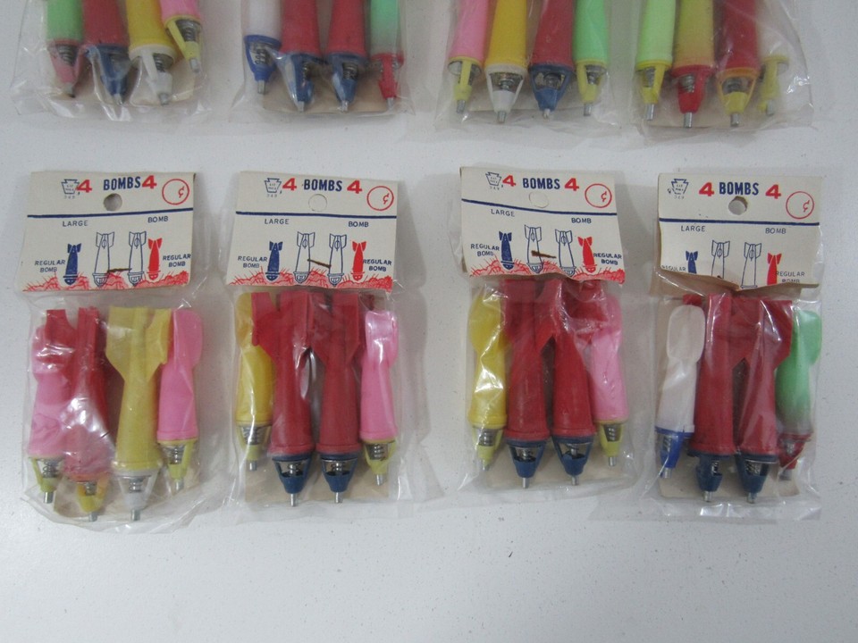 Vintage 1960's Cap Bombs Four Pack 2-Large 2- Regular in Each Pack ...