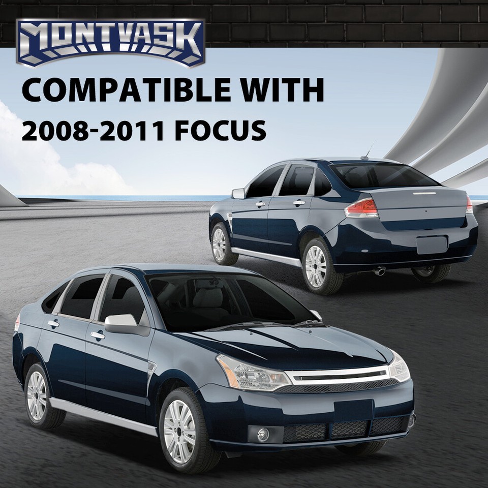 Slip-on Rocker Panels Left+Right Fit For 2008 2009 2010 2011 Ford Focus ...