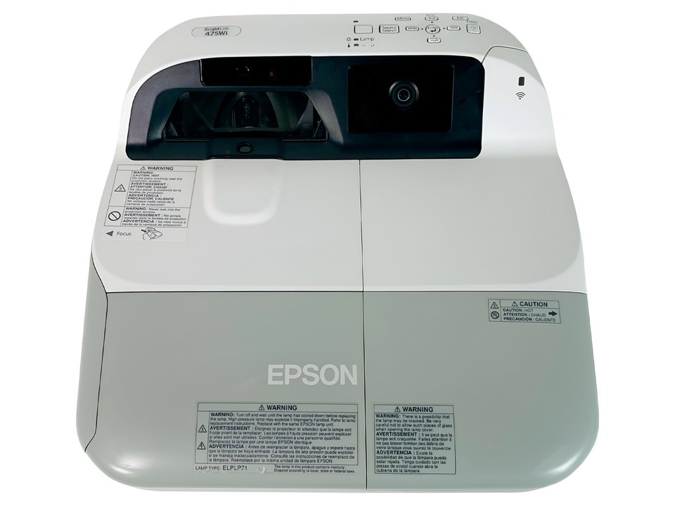Epson BrightLink 475Wi 3LCD Projector Ultra Short Throw Only 367 Hours ...