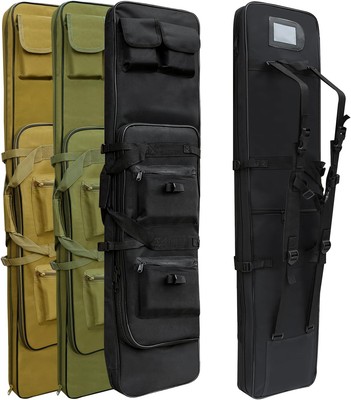 32"/37"/46" Rifle Bag, Black/Khaki/Green Tactical Long 46in, Black | eBay