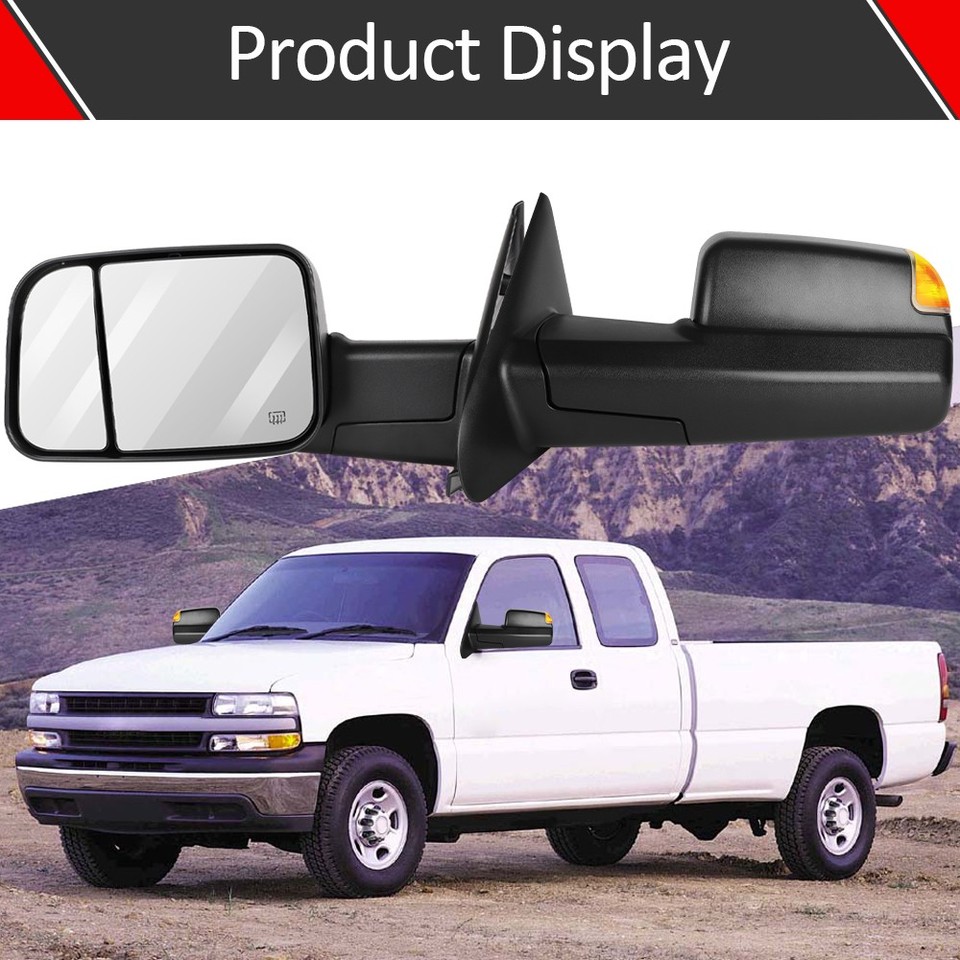 Power Heated Turn Signal Tow Mirrors For 02-08 Dodge Ram 1500 03-09 ...