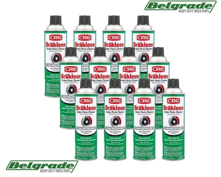 CRC (05084-12PK) Brakleen - Chlorine- Brake Parts Cleaner 14 ounces ...