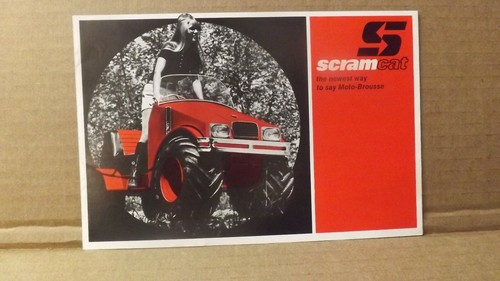 RARE Vtg Scram-Cat Moto-Brousse ATV 4 Wheeler Sales Brochure | eBay