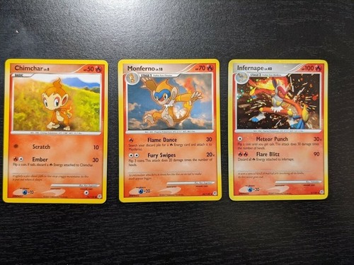 Chimchar, Monferno & Infernape Set [Cards and Stuff] | eBay