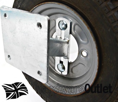 BLACK SWB4040 Wall Mounting Spare Wheel Bracket Heavy Duty 125 x 125 ...