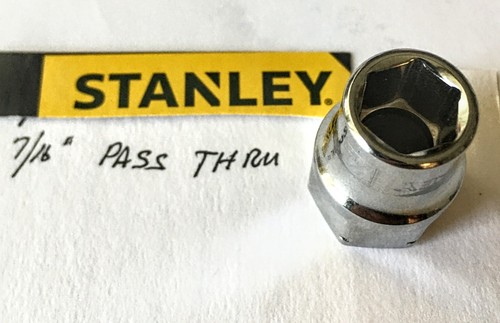 Stanley 7/16" Pass Thru Socket 6 Point Free USA Shipping | eBay
