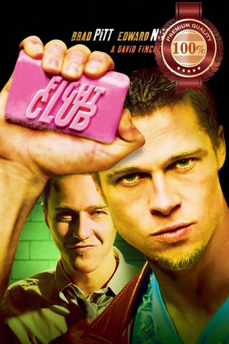 FIGHT CLUB HOLDING SOAP BRAD PIT ORIGINAL CINEMA ART PRINT - PREMIUM ...