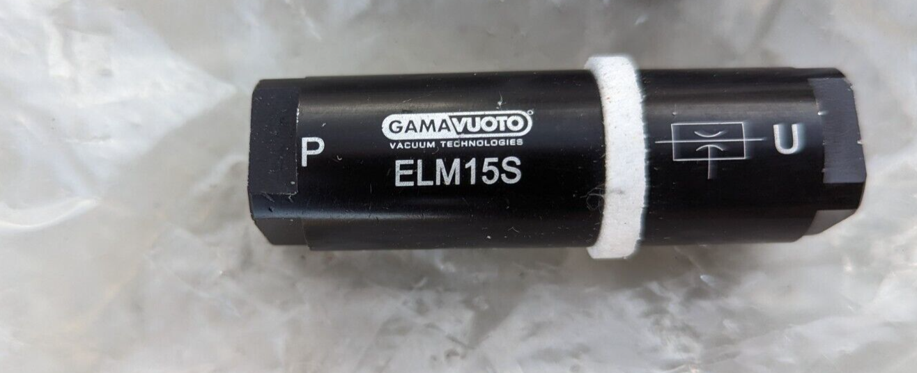 ELM15S Single-stage in-line cartridge vacuum generators Gamma Vuoto ...