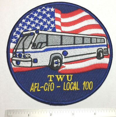 Vintage Transport Workers Union TWU 100 Patch, New York Transit Subway ...
