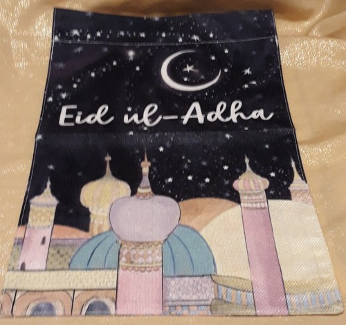 Eid ul-Adha Garden Flag Double Sided Apprx 12" x18" New-Open Package ...
