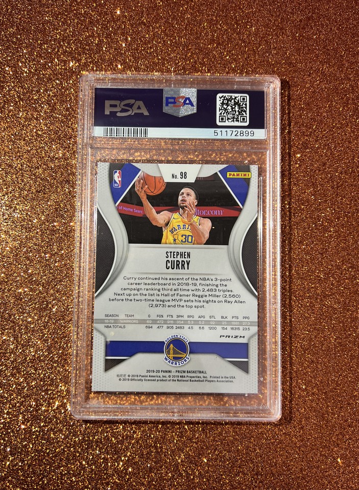 2019 Panini Prizm Ruby Wave #98 Steph Stephen Curry PSA 10 GEM MINT | eBay