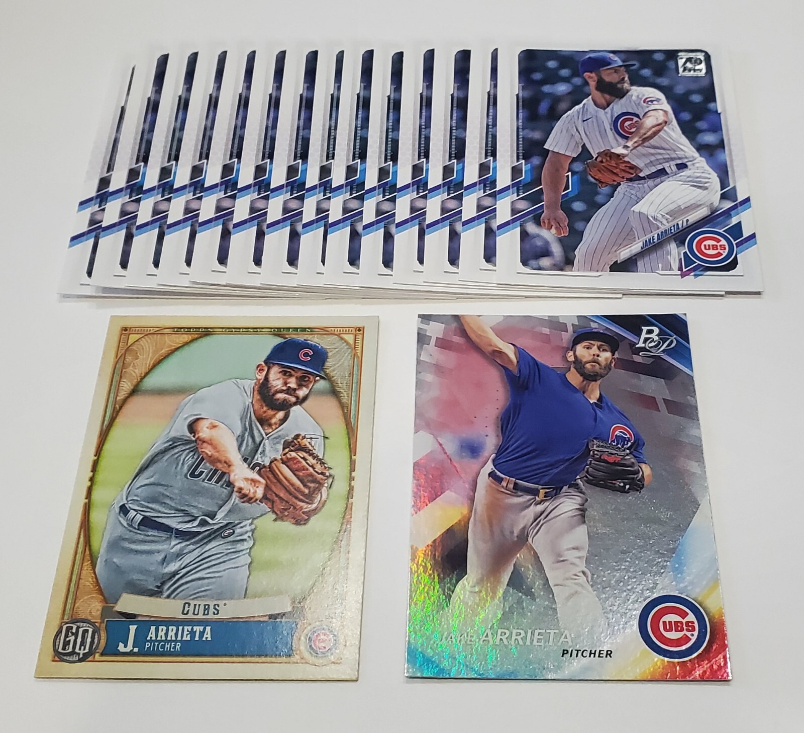 (16) JAKE ARIETTA Lot 2017 Bowman 2021 Topps Gypsy Queen CHICAGO CUBS ...