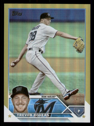 Trevor Rogers 2023 Topps #29 Gold Foil Miami Marlins | eBay