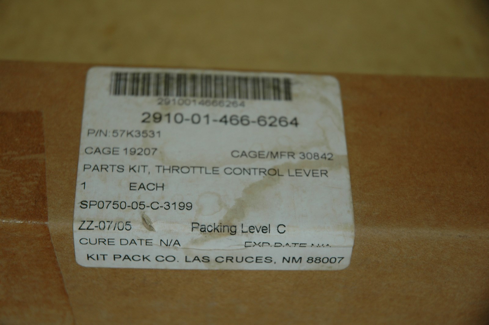 Hand Throttle control assembly kit/HMMWV, 2910-01-466-6264 | eBay