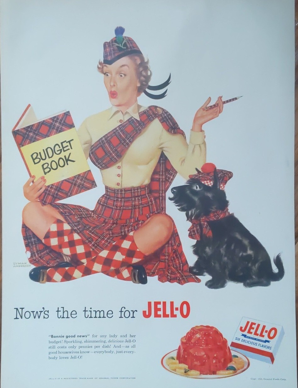 1952 vintage Jello print ad. Now's the time for Jello | eBay