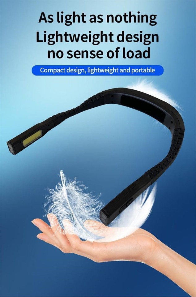 LED Hanging Neck Light Book Reading Work Lamp Knitting Light Outdoor ...