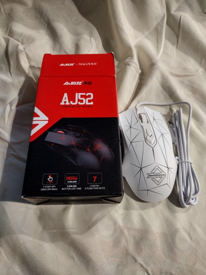 AJAZZ AJ52 Watcher RGB Gaming Mouse, Programmable 7 Buttons, Ergonomic ...