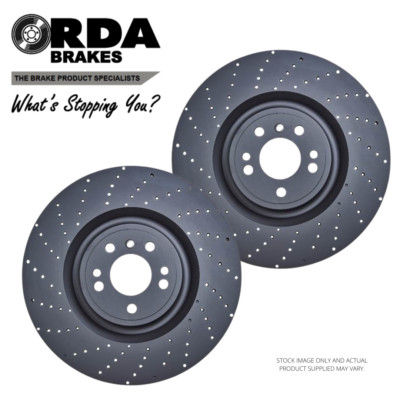 RDA8452 RDA CROSS DRILLED REAR BRAKE ROTORS for MERCEDES-BENZ AMG CLA45 ...