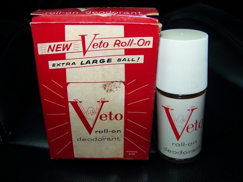 VINTAGE VETO 1.5 OZ ROLL ON DEODORANT in BOX | eBay