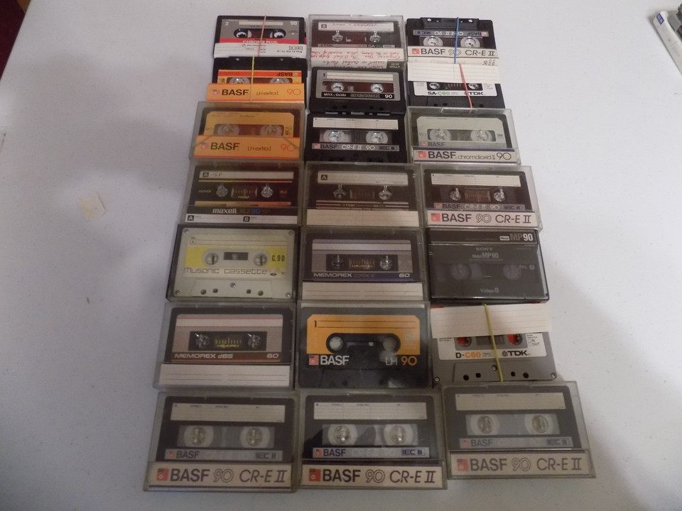48xCASSETTE TAPES BUNDLE MOST C 90 RECORDED OLDER POP MANY NO CASE ...