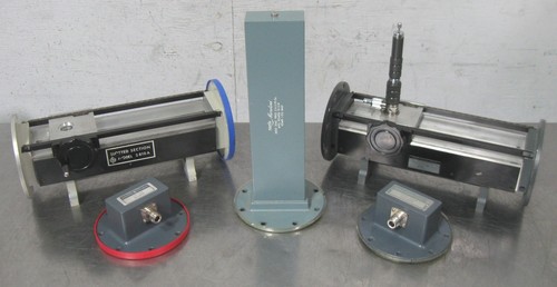 C199239 Lot WR-284 Waveguide (2) HP S810A Slotted Line (2) S281A Type N ...