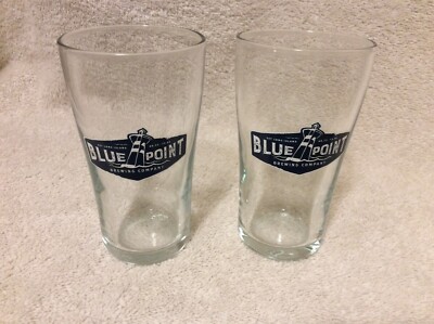 2 Blue Point Brewing Company Long Island Bar Beer Sampler Glass 8oz C ...