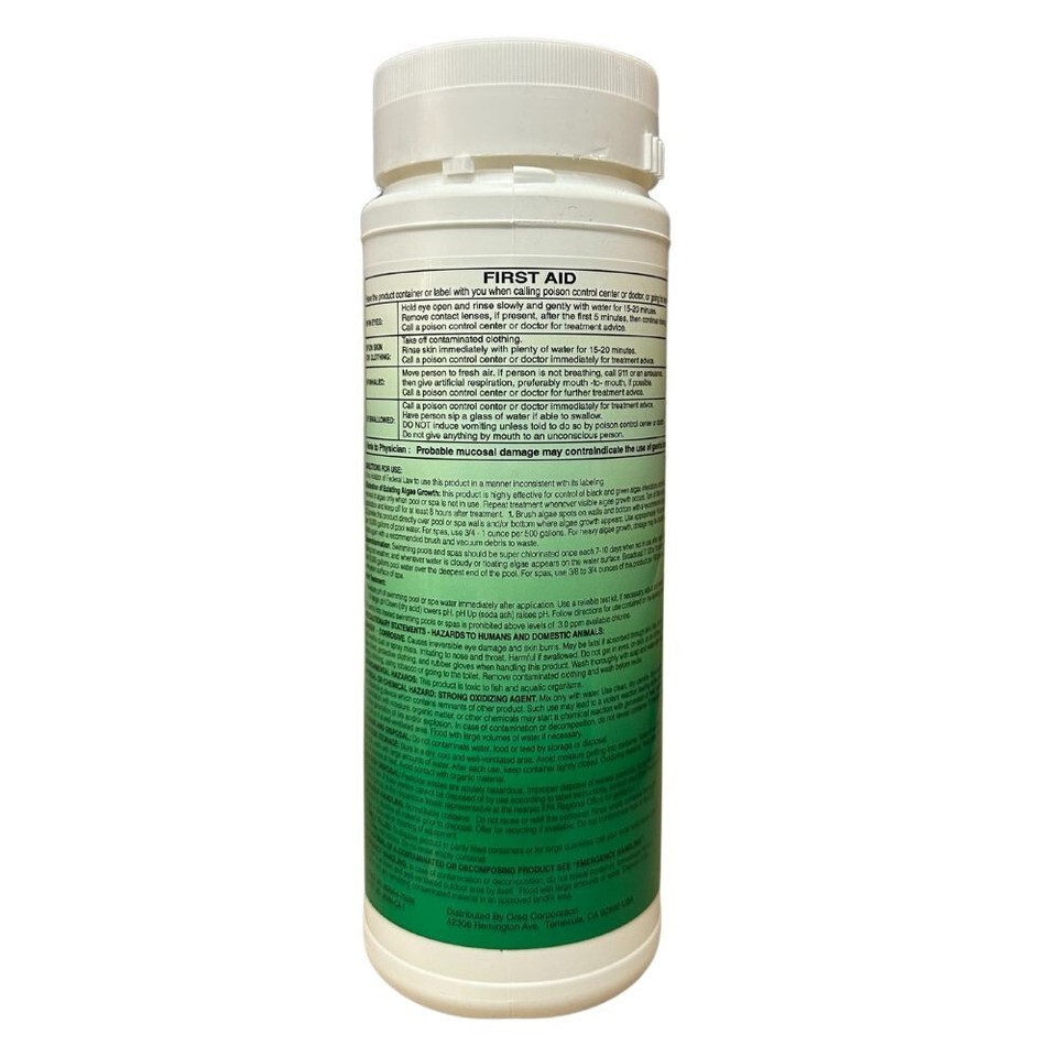 ClearView Black Algae Killer Granular Tri-Chlor 2 lb 4 Pack | CVTC002 ...