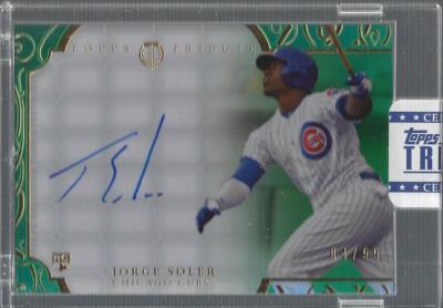 2015 Topps Tribute Framed Autographs Green #TAJSO Jorge Soler Auto /99 ...