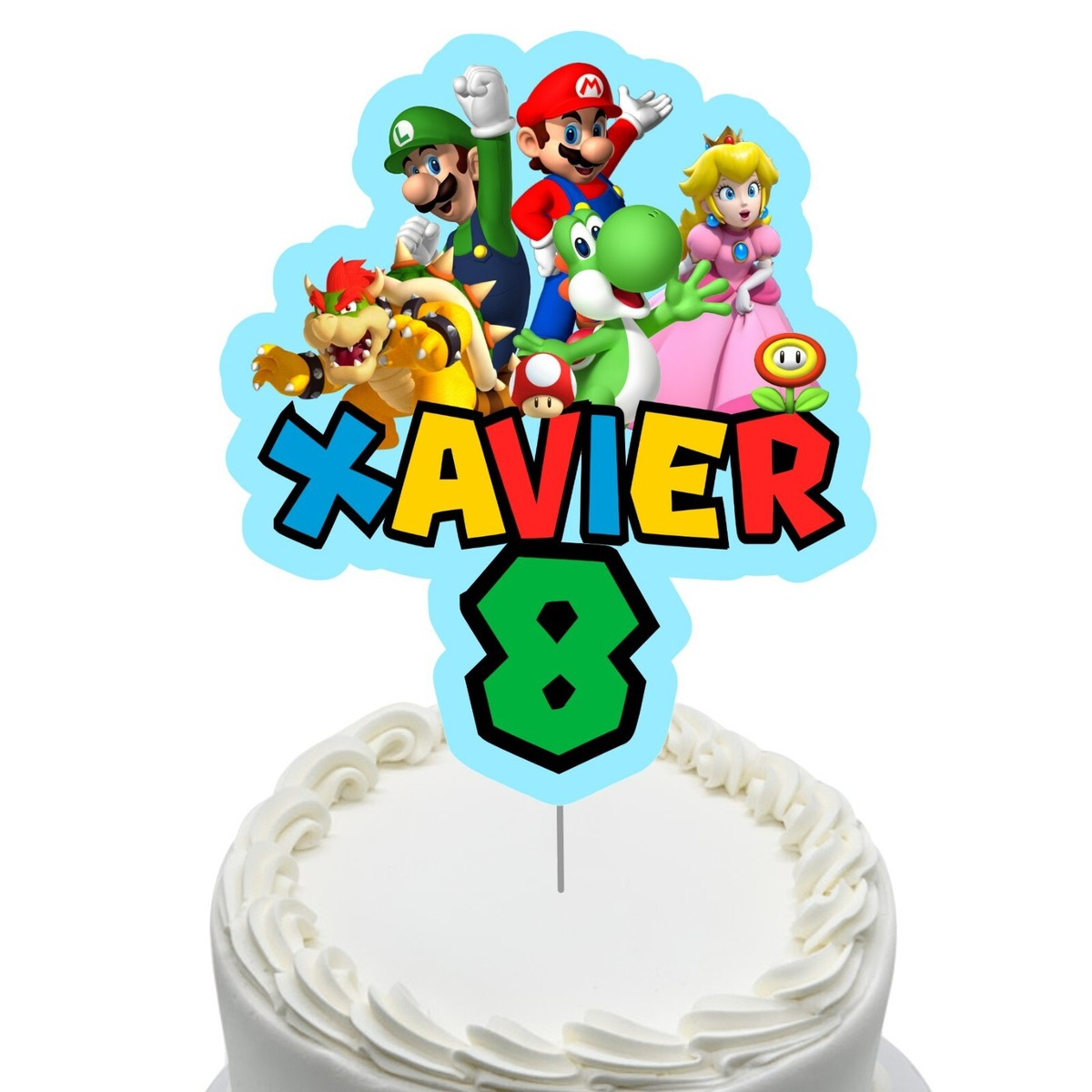 Super Mario Bros Cake Toppers