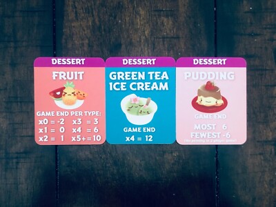 Sushi Go Party! Menu Tiles Dessert Menu Setup Cards Pudding, Fruit ...