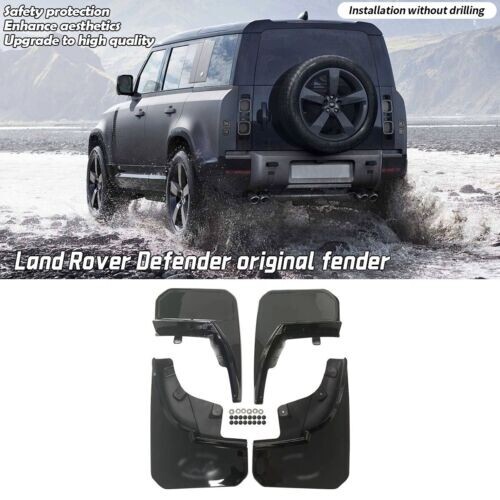 Fits for LR Defender 130 2020-2023 Mud flaps Mudguards Fenders Splash ...