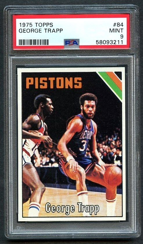1975 Topps Basketball GEORGE TRAPP #84 PSA 9 MINT Detroit Pistons | eBay