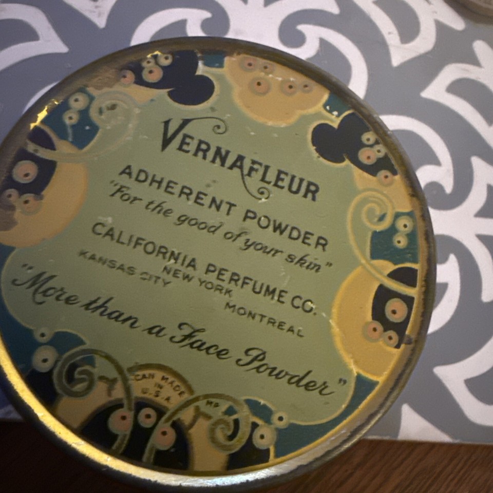 Vintage 1914-1924 AVON Vernafleur California Perfume Co Vanity Powder ...