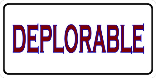Deplorable Photo License Plate 29741576018| eBay