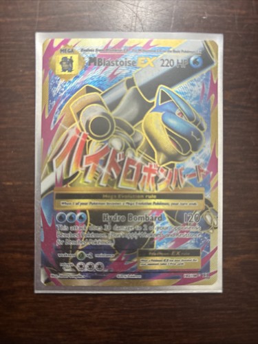 Pokémon TCG Mega M Blastoise EX Evolutions Full Art Ultra Rare Holo ...