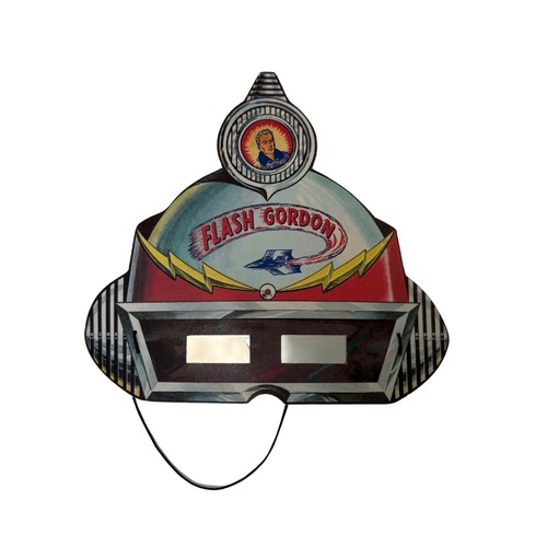 Vintage Flash Gordon Space Helmet Die-Cut Cardboard Mask 1950s Retro ...
